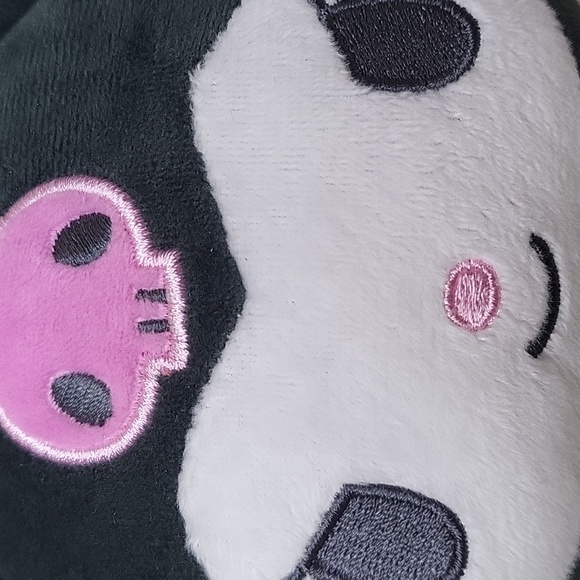 Sanrio | Accessories | Retractable Kuromi Head Plush Keychain Badge ...